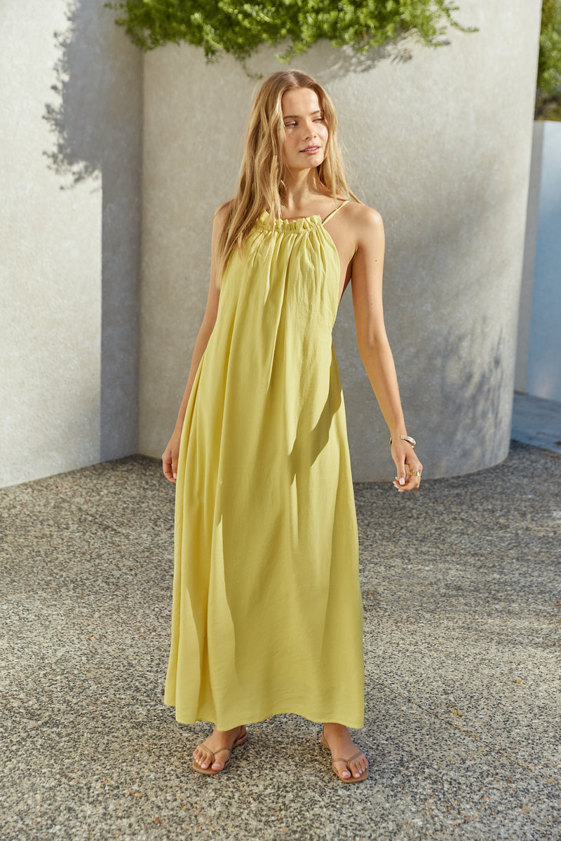 Not So Little Miss Maxi Dress Yellow | Fortunate One