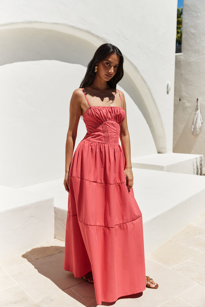Mandy More Maxi Dress Red | Fortunate One