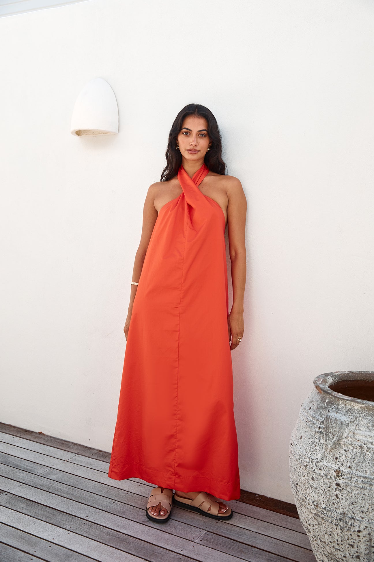 MADISON THE LABEL Amber Maxi Dress Flame | Fortunate One