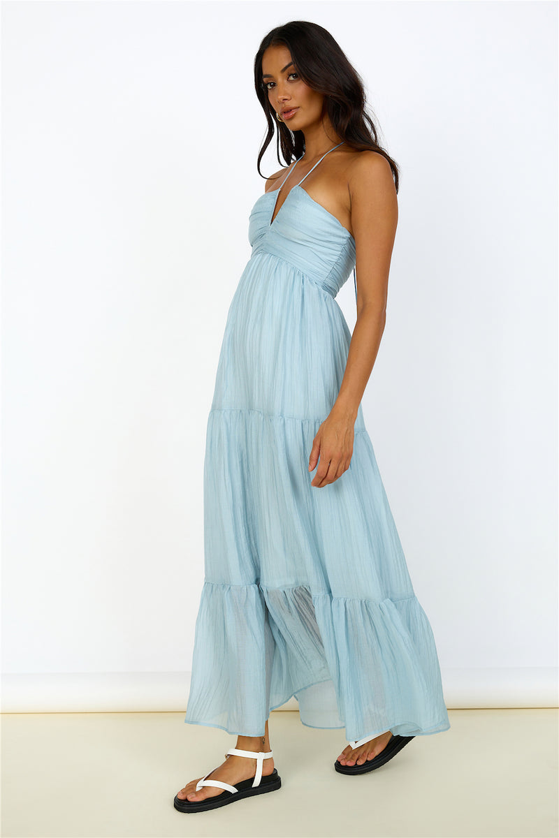 Heavenly Delight Maxi Dress Blue | Fortunate One