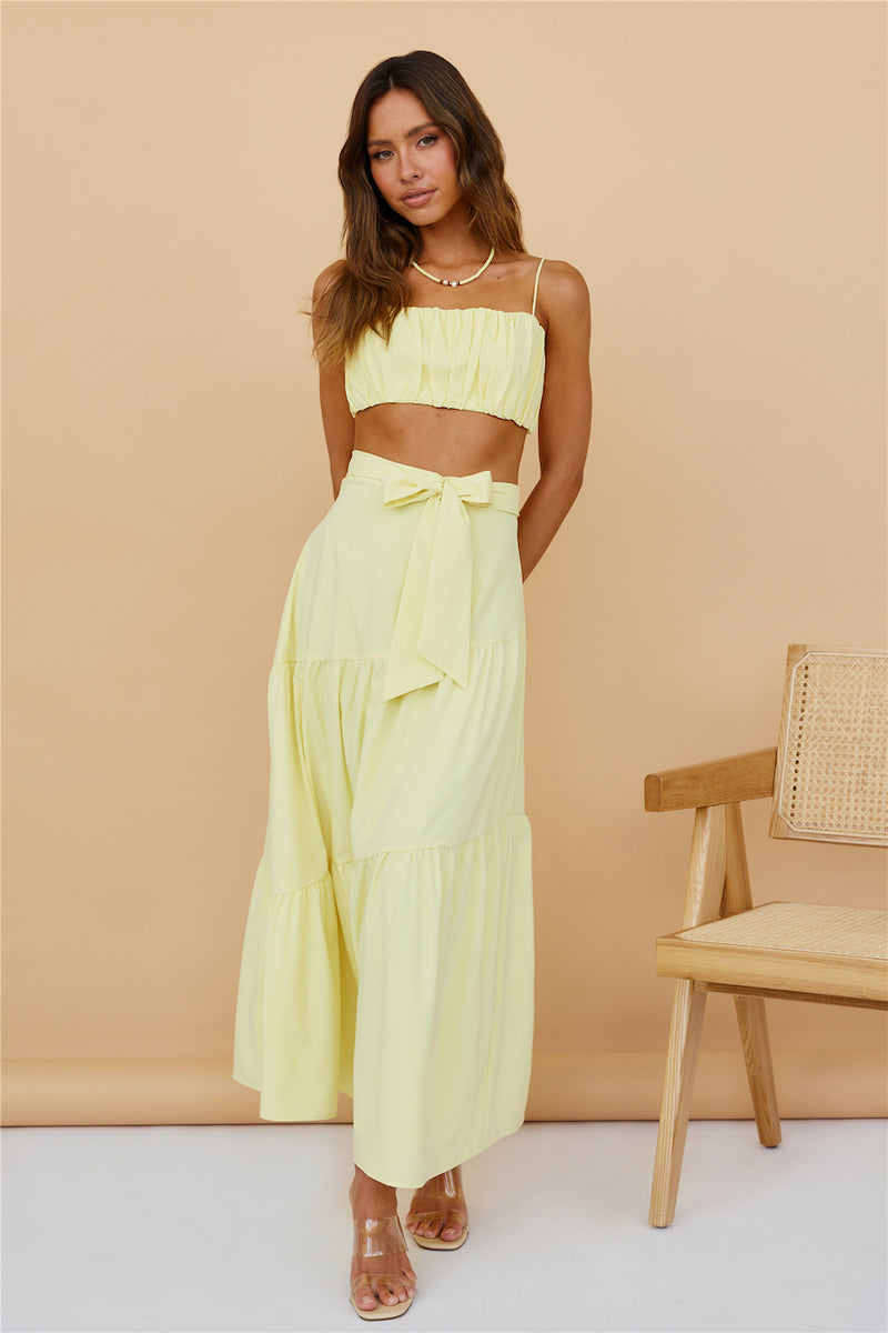 Evolving Heart Crop Top Yellow | Fortunate One