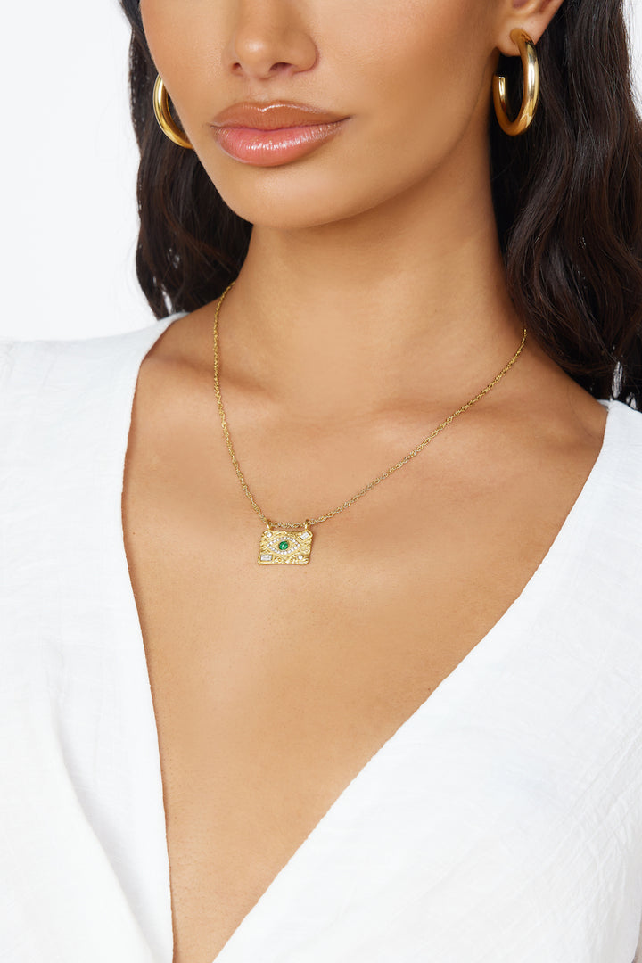 18k Gold Plated Treasure Box Necklace | Fortunate One