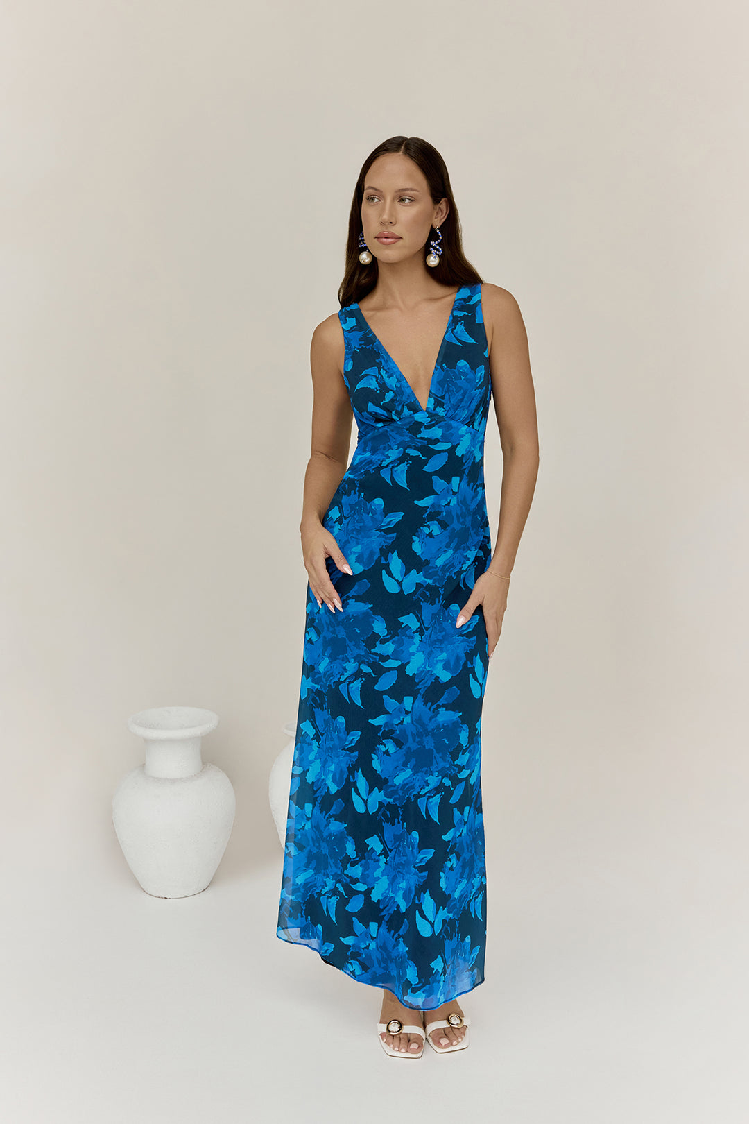 Just Landed Looks Maxi Dress Blue | Fortunate One