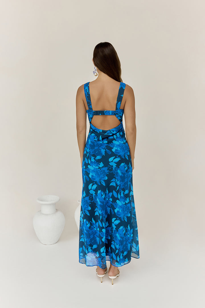 Just Landed Looks Maxi Dress Blue | Fortunate One