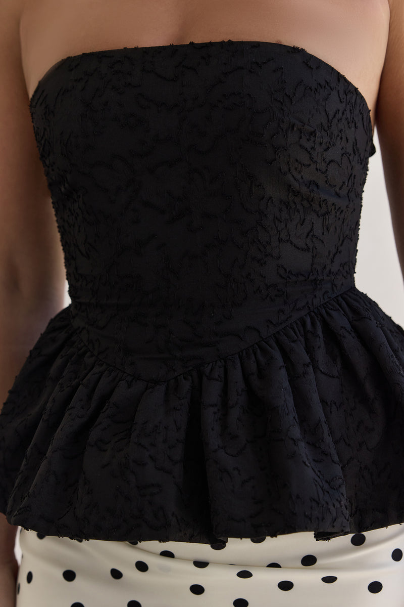 Wardrobe Winner Strapless Top Black | Fortunate One