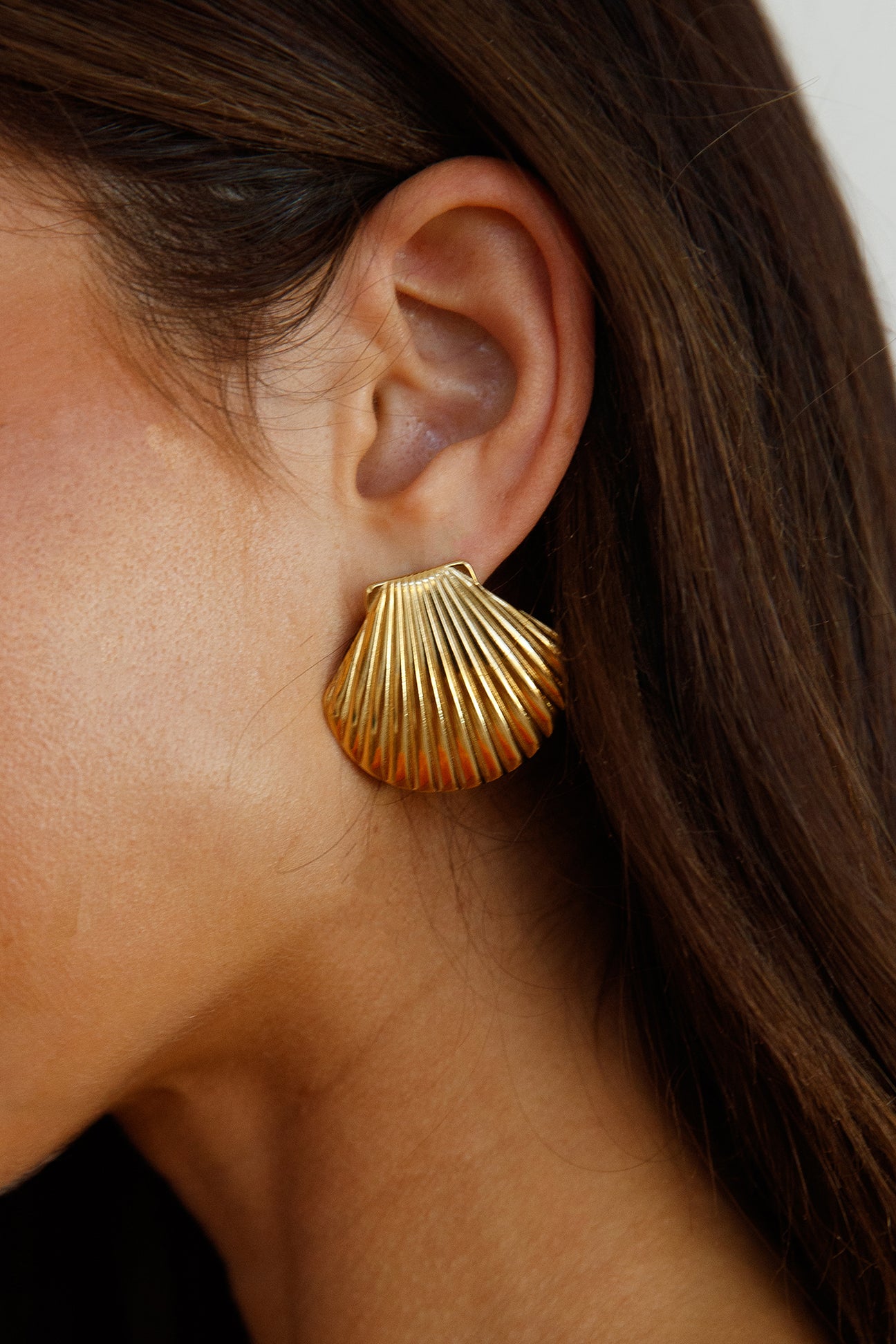 18k Gold Plated Washed Up Earrings Gold | Fortunate One