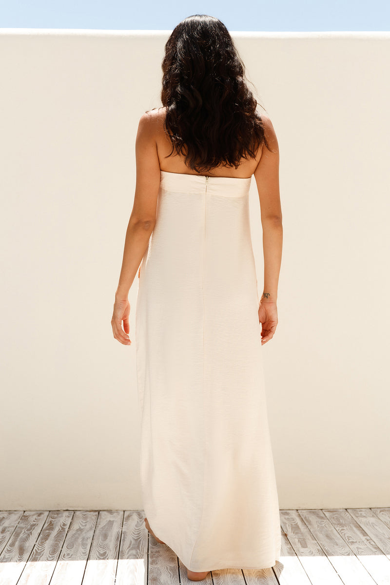 SEVEN WONDERS Saphira Maxi Dress Stone | Fortunate One