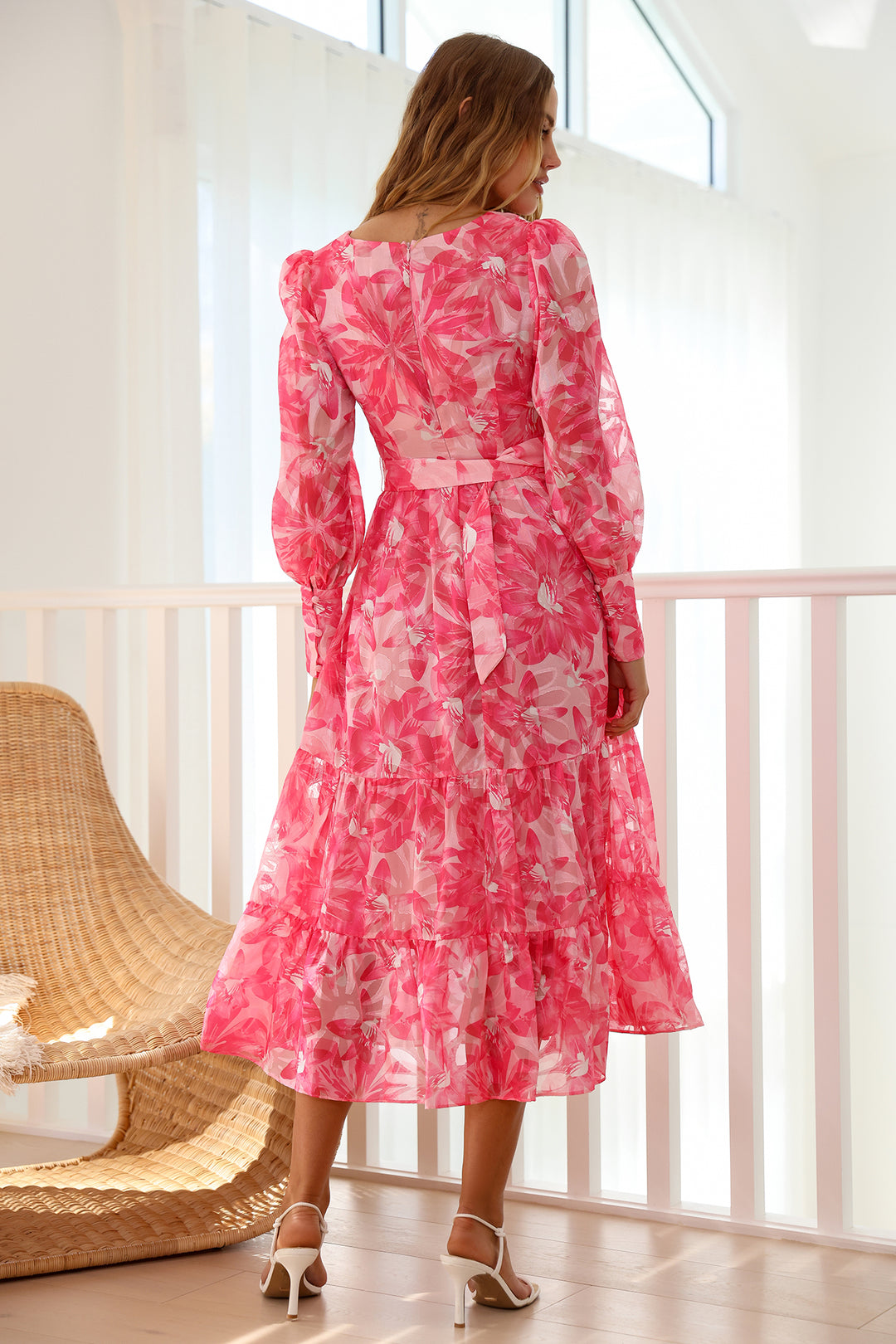 Into Heaven Maxi Dress Pink | Fortunate One