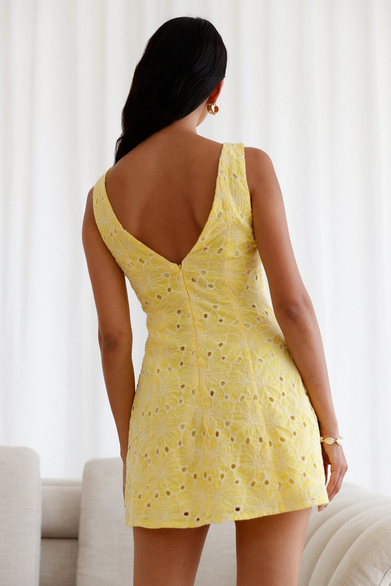 Wonderous Moment Mini Dress Yellow | Fortunate One