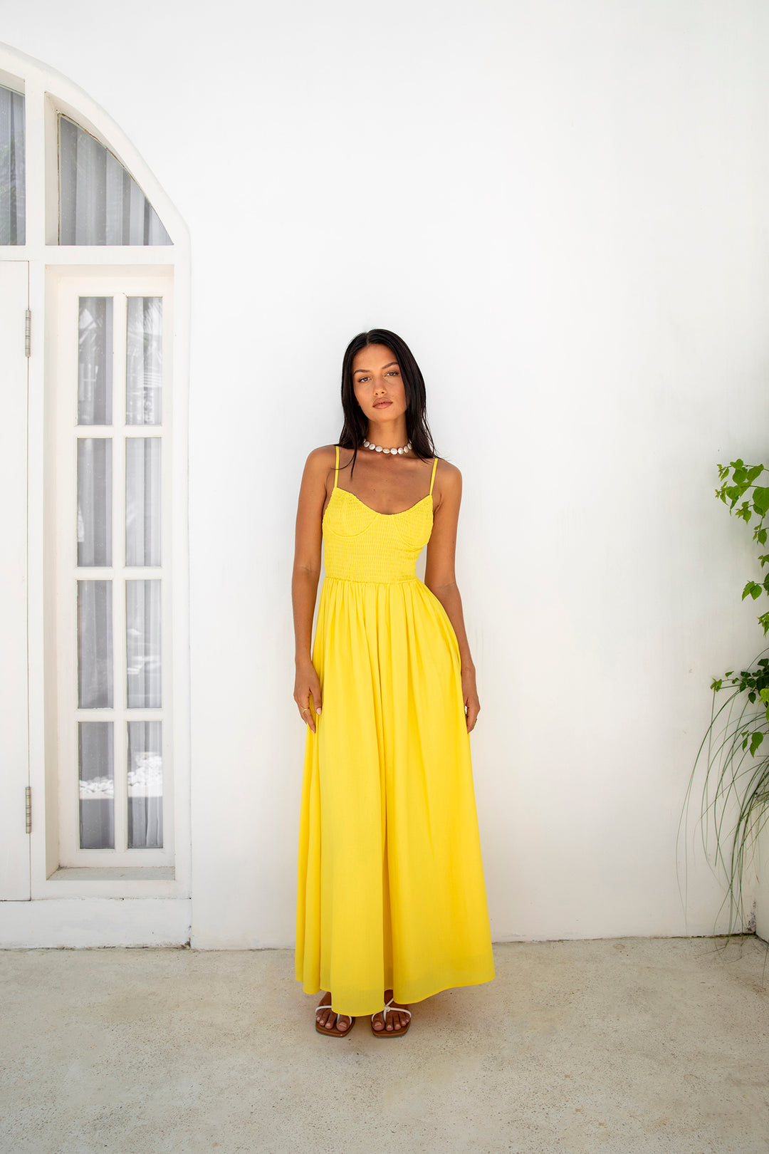 FORTUNATE ONE Blushing Lovers Maxi Dress Yellow | Fortunate One
