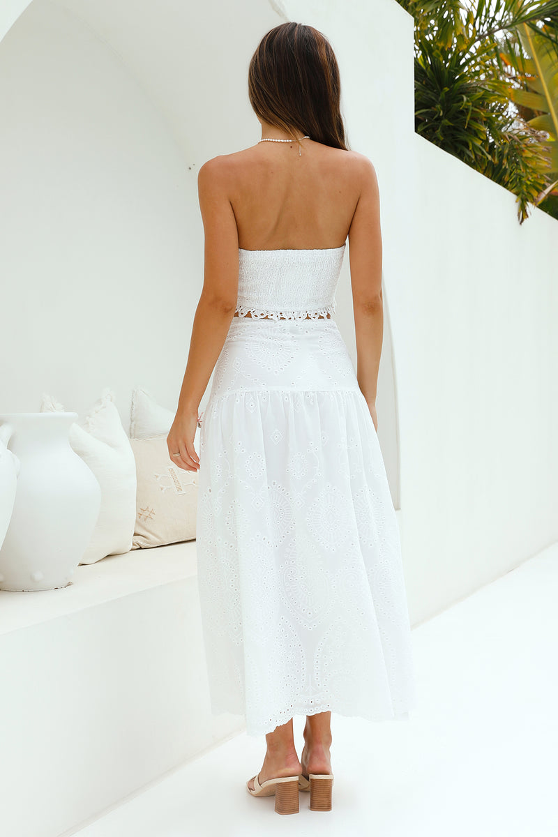 Enjoy Daylight Crop Top White | Fortunate One