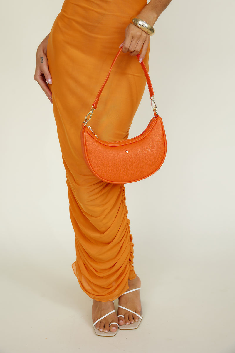 PETA + JAIN Micki Bag Orange Pebble | Fortunate One