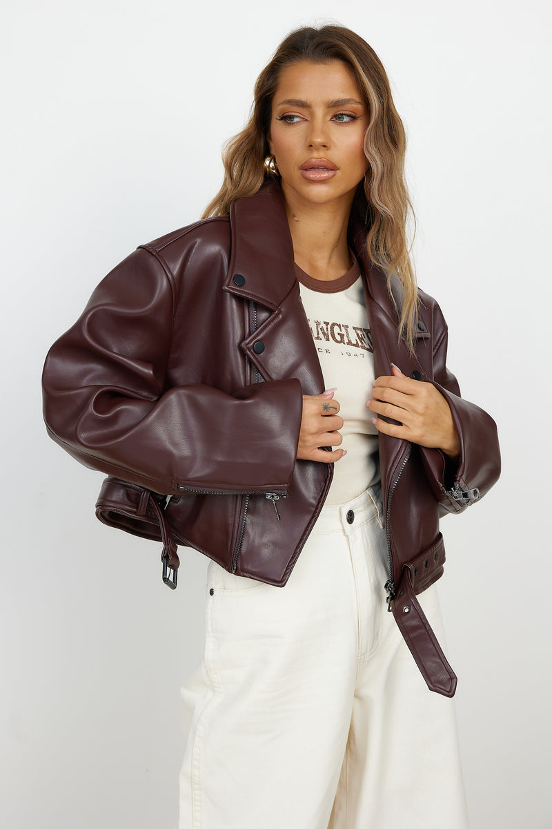 LIONESS Staten Island Jacket Mulberry | Fortunate One